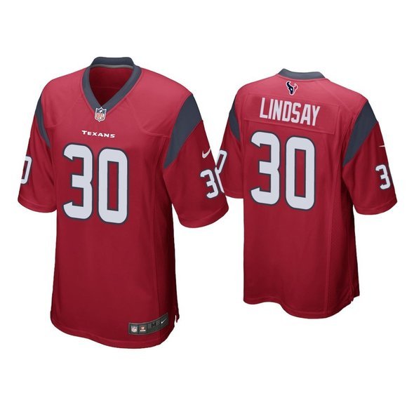 Men's / Youth Phillip Lindsay texans 30 color rush jersey red