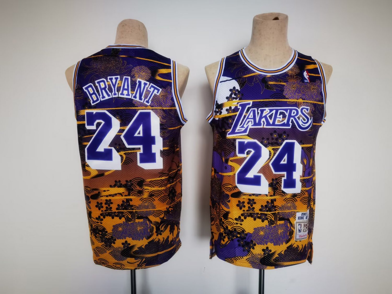 Men's Lakers #24 Kobe Bryant Retro Jersey Year Of The Rabbit