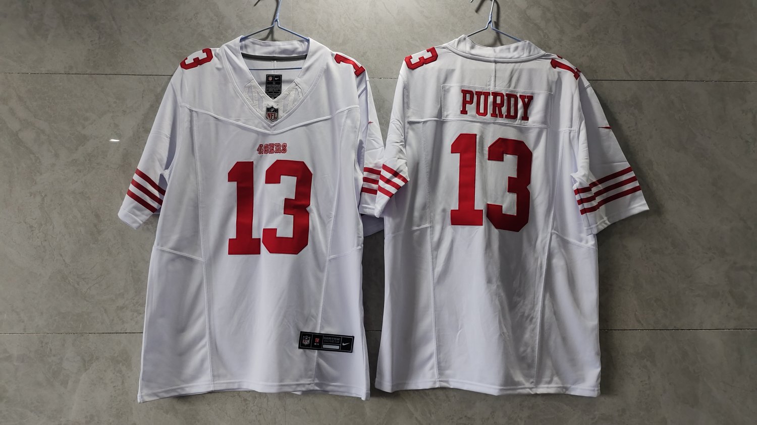 Men's 49ers #13 Brock Purdy White 2023 F.U.S.E Vapor Untouchable ...