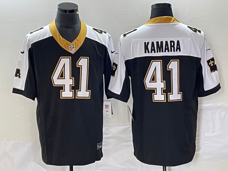 Men's Saints #41 Alvin Kamara Black 2023 FUSE 1987 Legacy Vapor Jersey