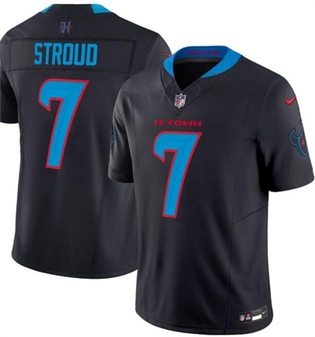 Men's Texans #7 C.J. Stroud Black 2024 Vapor F.U.S.E. Limited Football Jersey