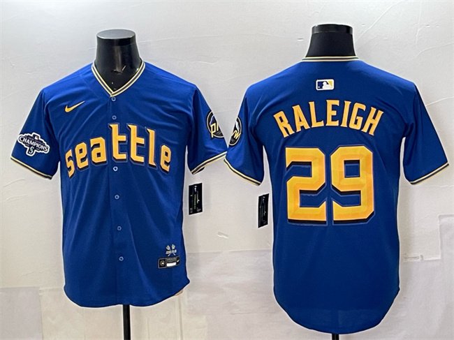 Seattle Mariners #29 Cal Raleigh Royal With 2025 AL West Division ...
