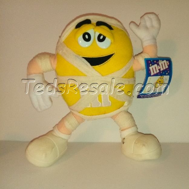 Yellow M&M, Plush, Modified.