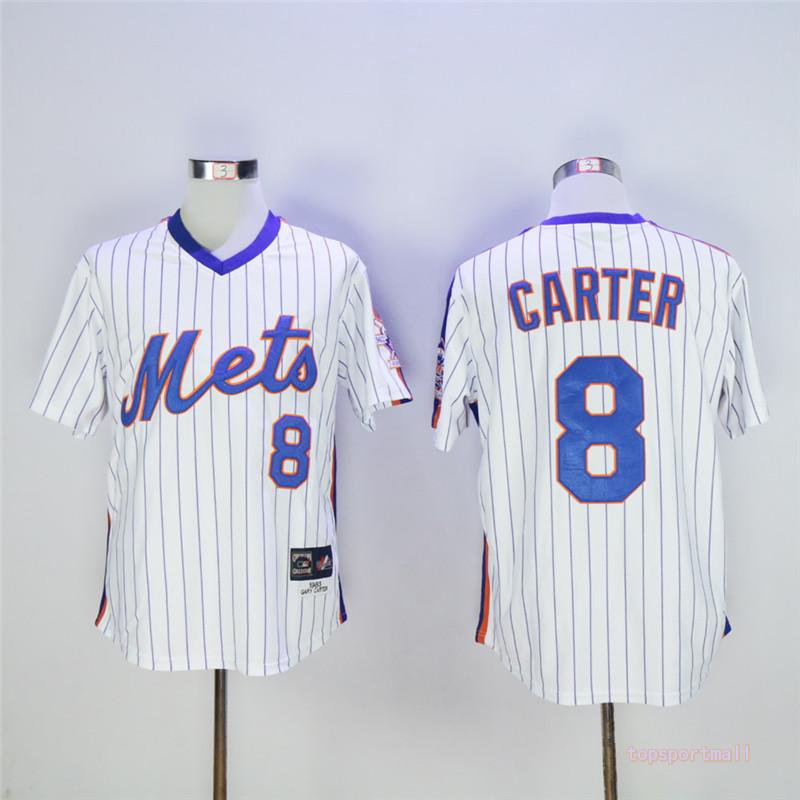 8 Gary Carter Stitched Baseball Jersey Color while 1