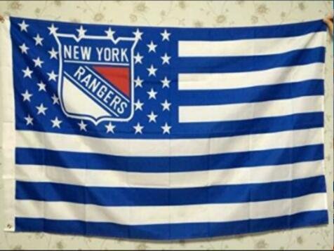 New York Rangers USA star stripe Premium Team Hockey Flag 3X5FT