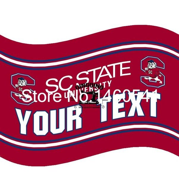 South Carolina State Bulldogs YOUR TEXT Flag 3ft x 5ft Polyester Banner ...