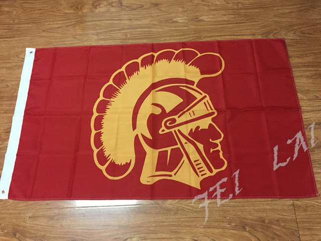 USC Trojans flag 3ftx5ft Banner 100D Polyester Flag metal Grommets