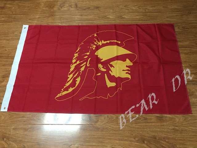 USC Trojans flag 3ftx5ft Banner 100D Polyester Flag metal Grommets ...