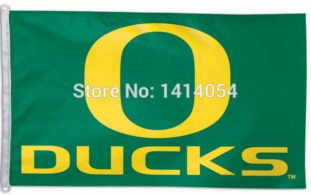 University of Oregon Ducks Flag 3X5FT Banner 100D Polyester grommets ...