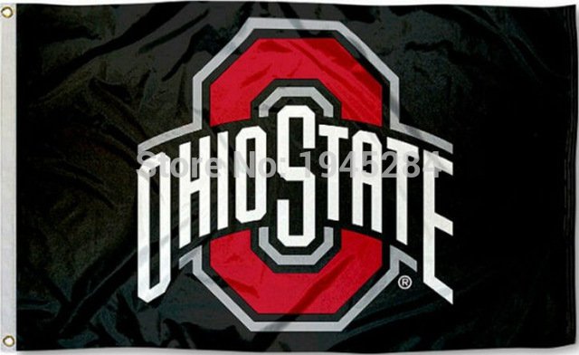Ohio State Buckeyes Flag Banner Black 002 New 3x5FT 90x150CM Polyester 9508