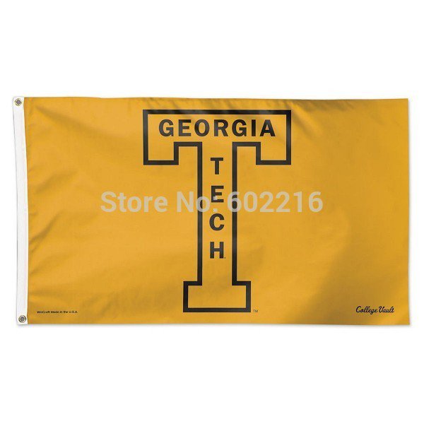 Georgia Tech Yellow Jackets Throwback Vintage College Large Outdoor ...