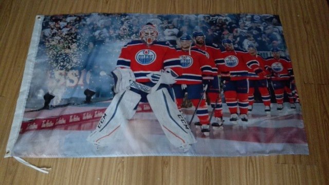 edmonton oilers Flag 3x5 FT 150X90CM Banner 100D Polyester free ...