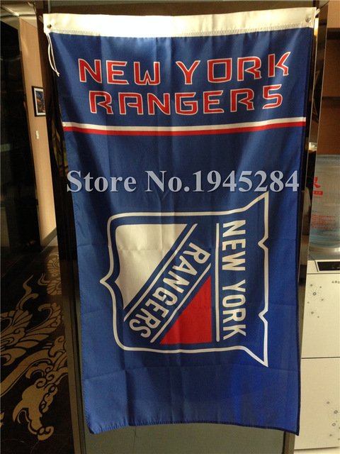 New York Rangers Flag 3x5ft 150X90cm Banner 100D Polyester Flag, free ...