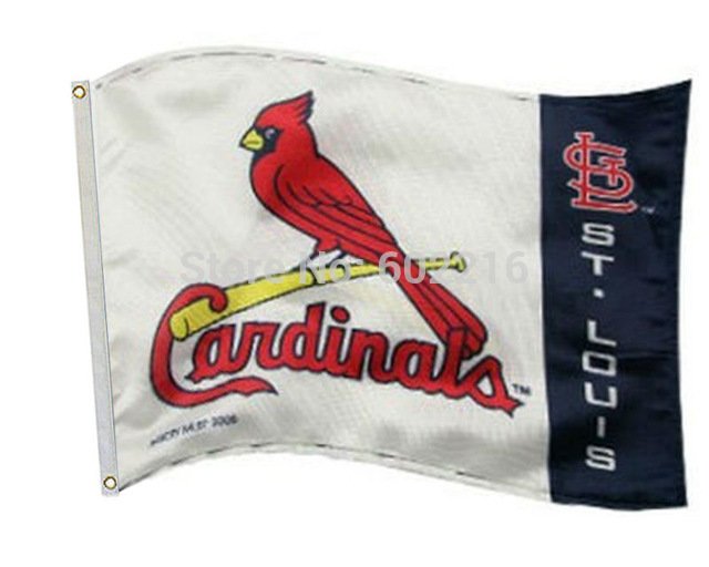 St Louis Cardinals Team Logo Flag 3FTX 5FT