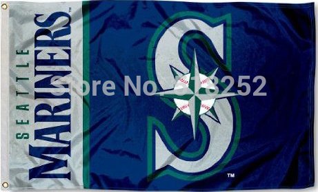 Seattle Mariners Flag 3x5 FT 150X90CM Banner 100D Polyester flag