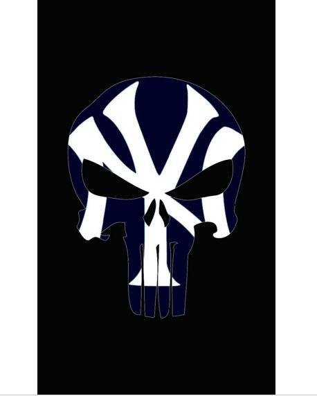 New York Yankees skull Flag digital printed 3X5FT flag with 2 metal ...