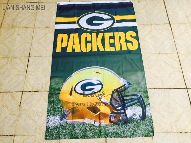 Green Bay Packers flag 100D polyester digital printed banner 150x90cm