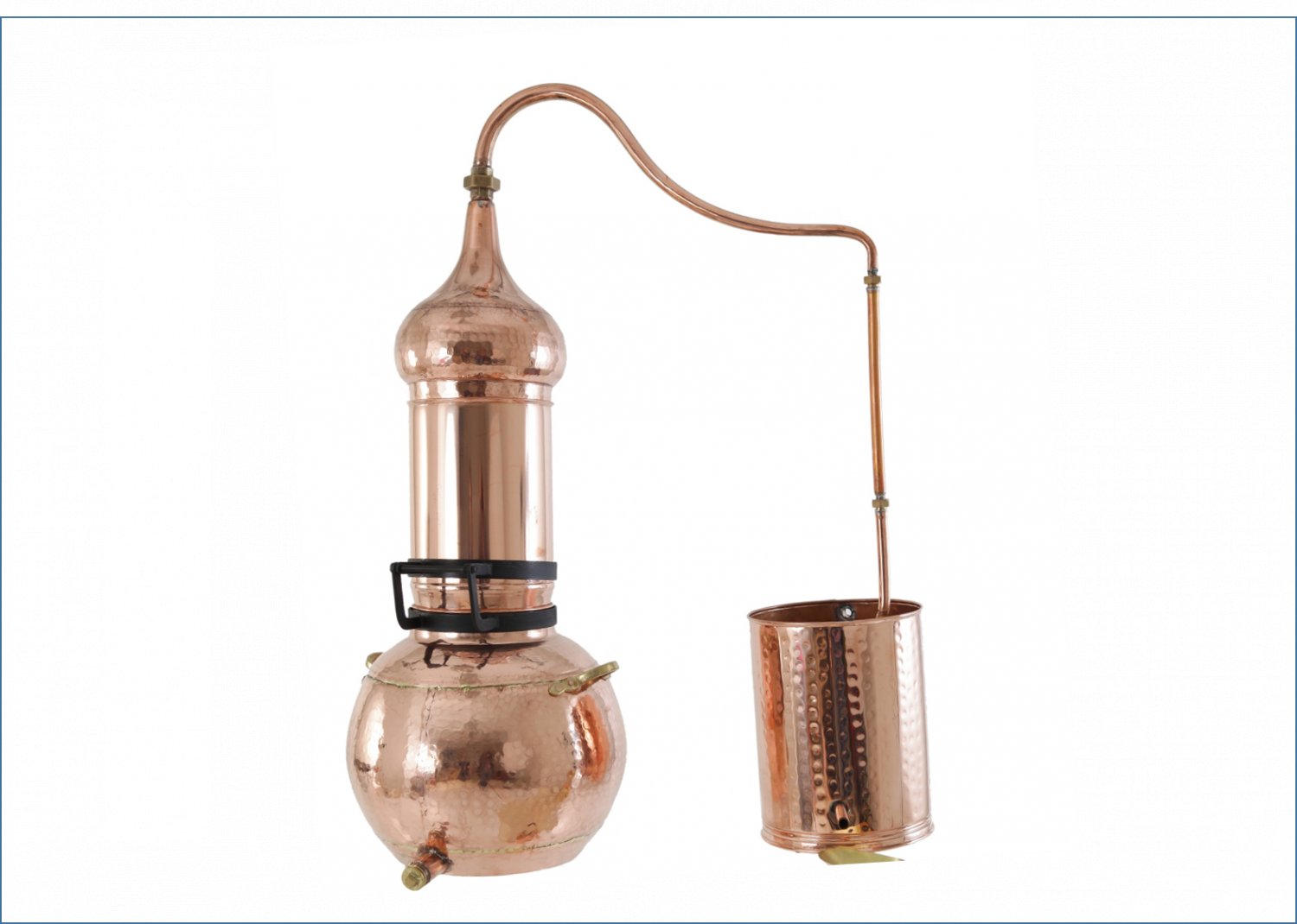 Column Distillery Copper Alembic Still, w/ Thermometer 10L * Alambic ...