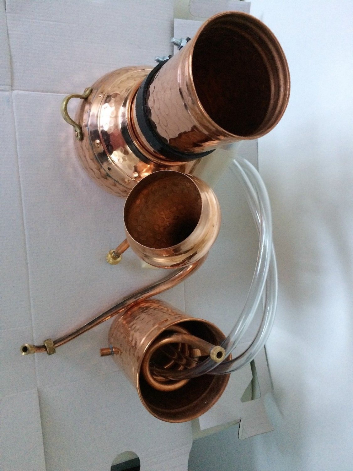 Column Distillery Copper Alembic Still, 1,5L * Alambic Distillateur ...