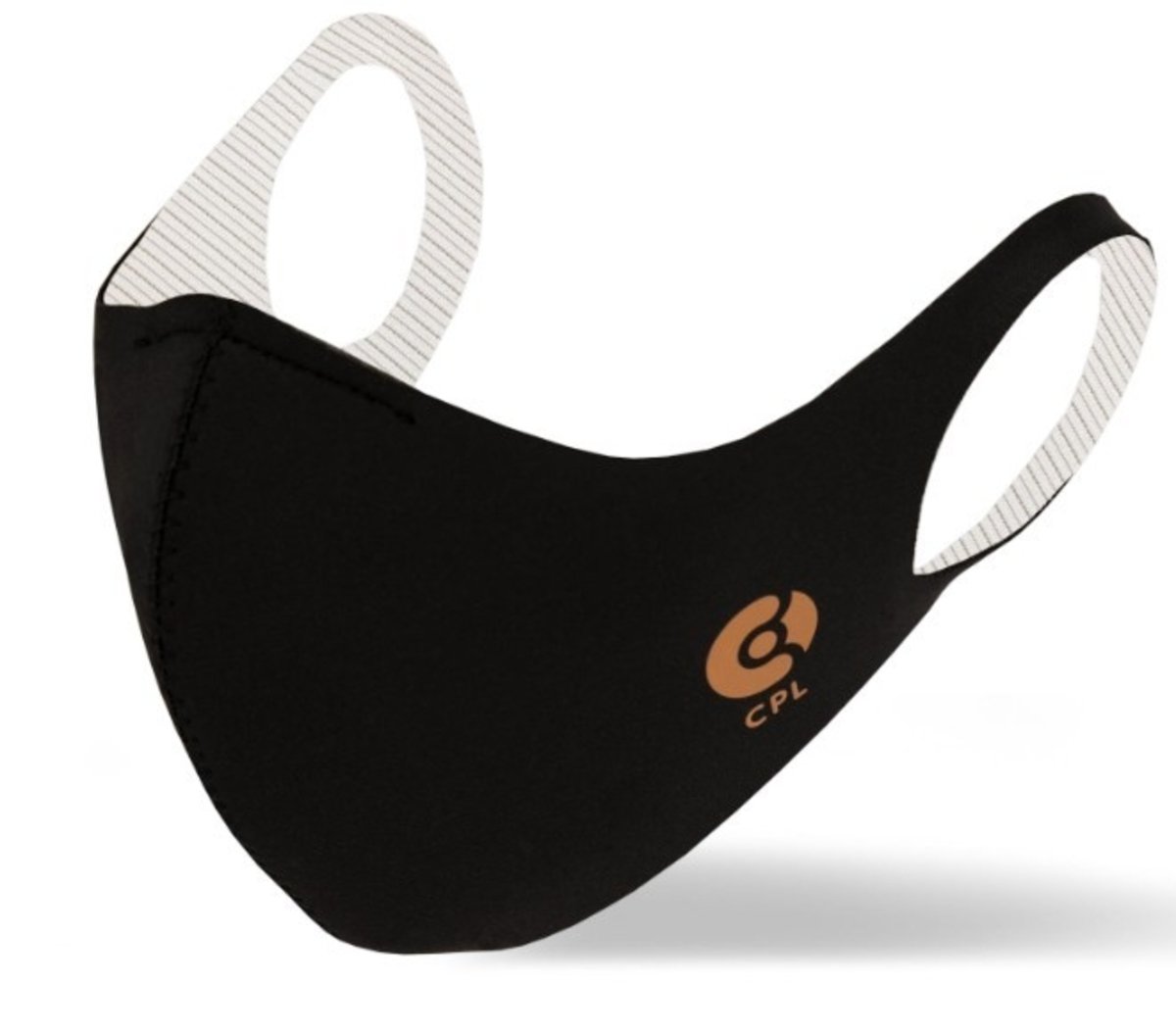 Midnight Black Copper Line Reusable Face Mask