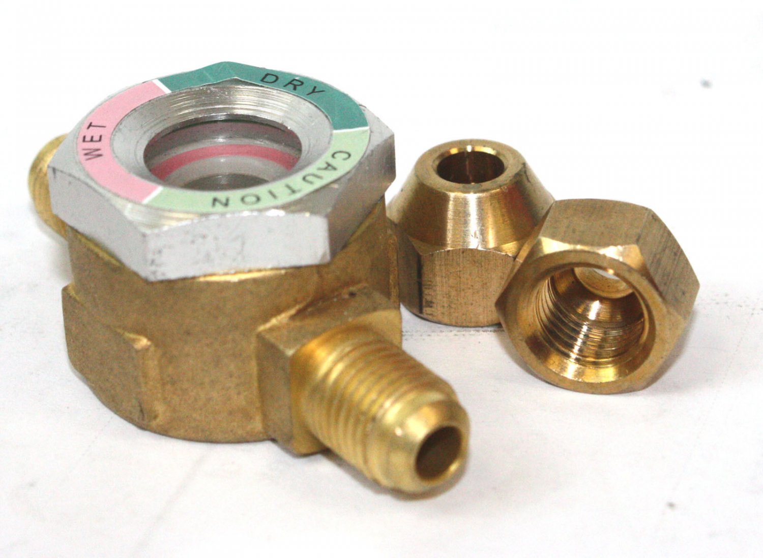 HVAC AC TUBE JOINTING SIGHT GLASS 1/4" SAE O.D. W/MOISTURE INDICATOR ...