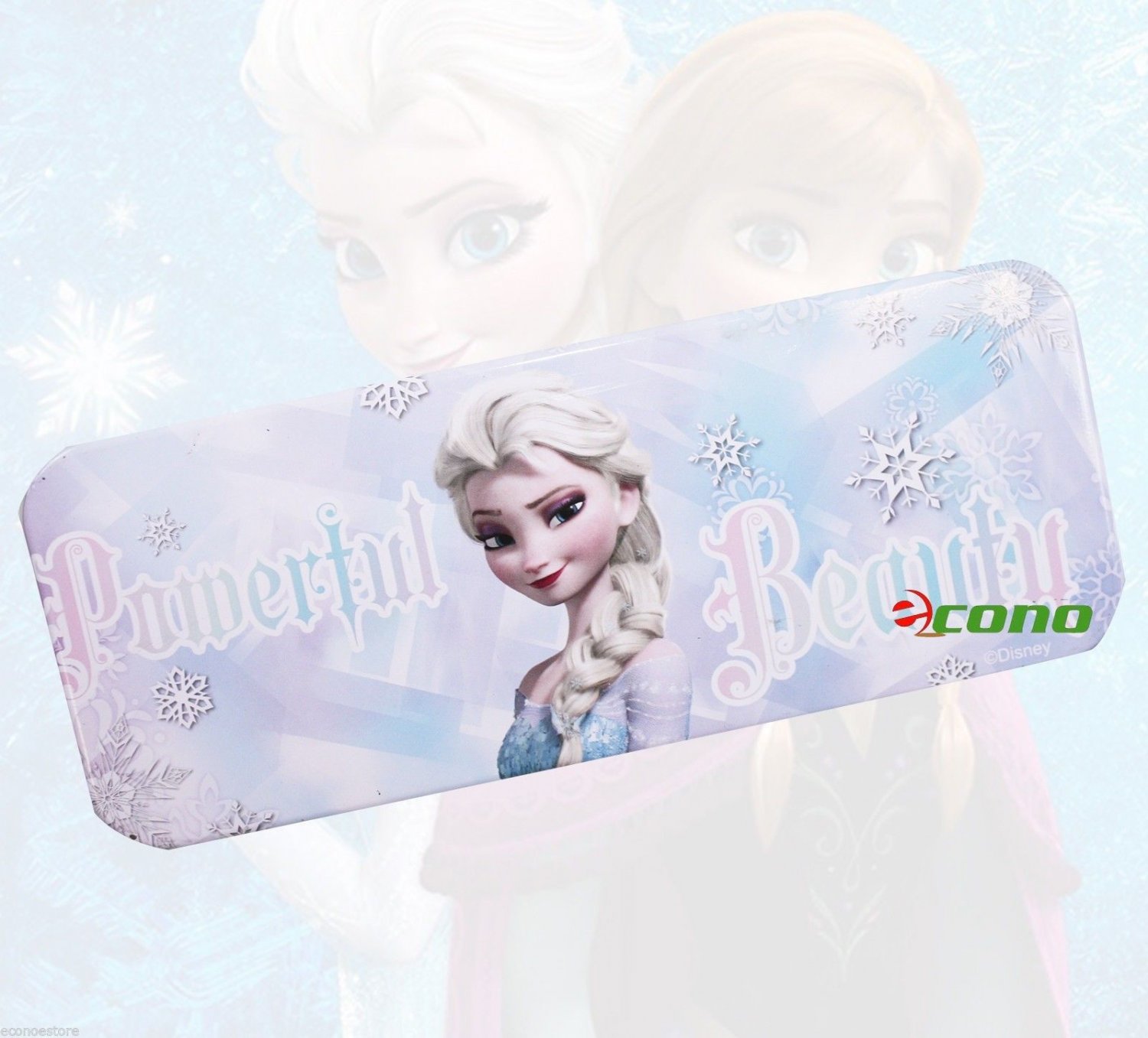 Disney Frozen Elsa Tin Pencil Case school supply 8" x 3" x 1.25" Pencil Box