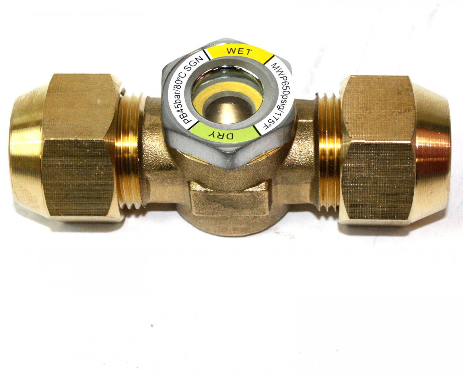 HVAC AC TUBE JOINTING SIGHT GLASS 3/4" SAE O.D. W/MOISTURE INDICATOR ...