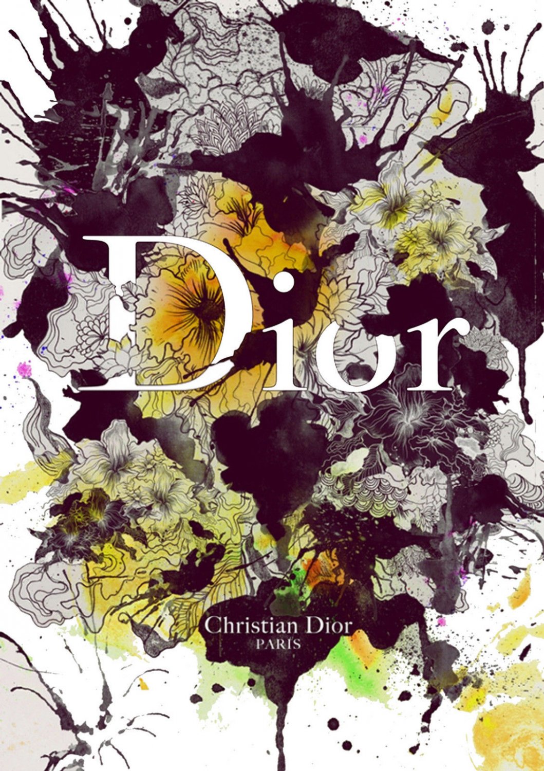 Art print POSTER/Canvas Dior Brands in Full Bloom by Daryl Feril 8.3x11 ...