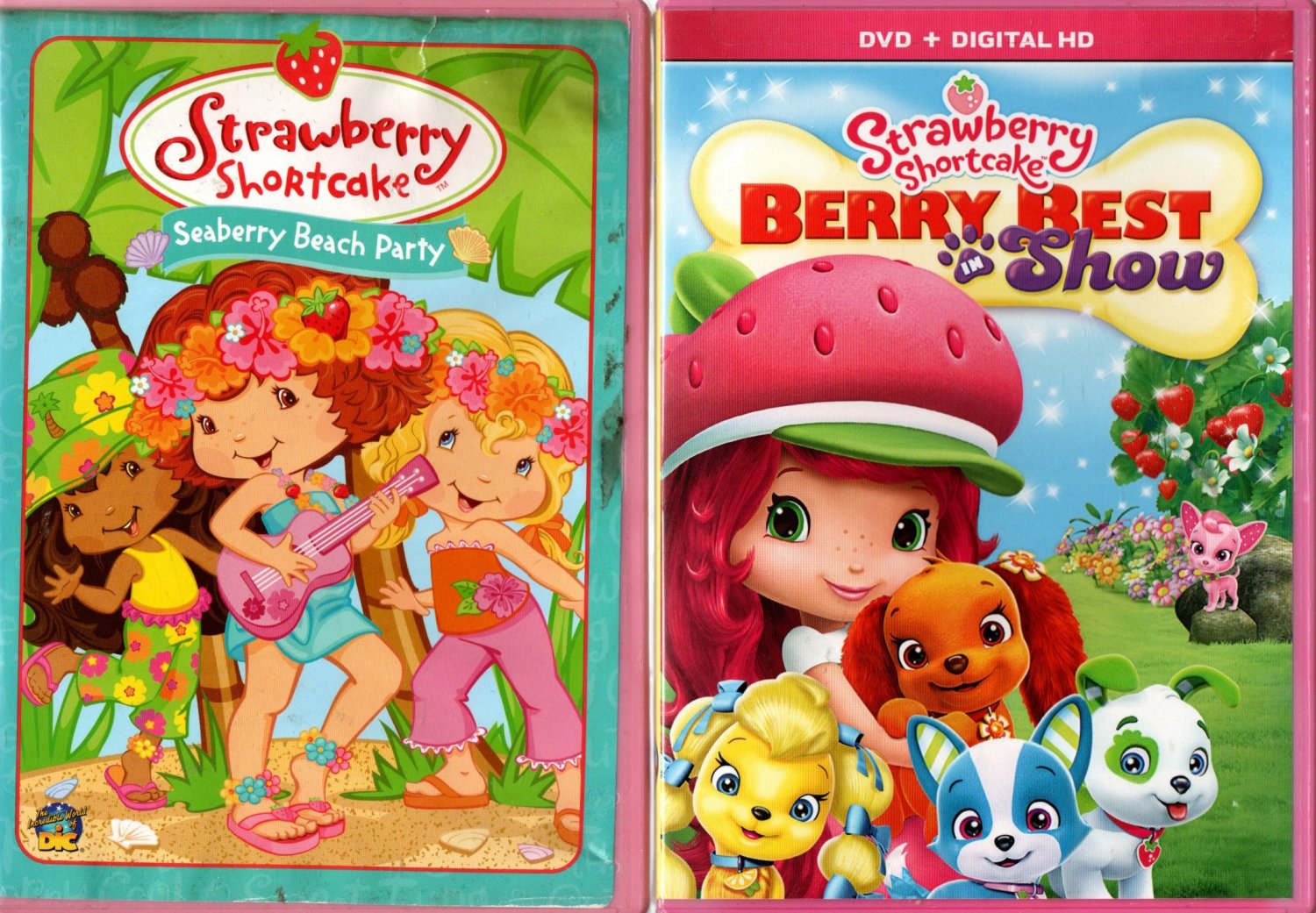 2 Strawberry Shortcake DVD Movies: Seaberry Beach Party & Berry Best in ...