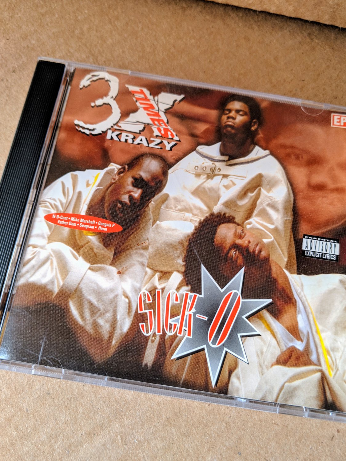 3X Krazy - Sick-O EP - 1995 CD Seagram Gangsta P. Tone Capone