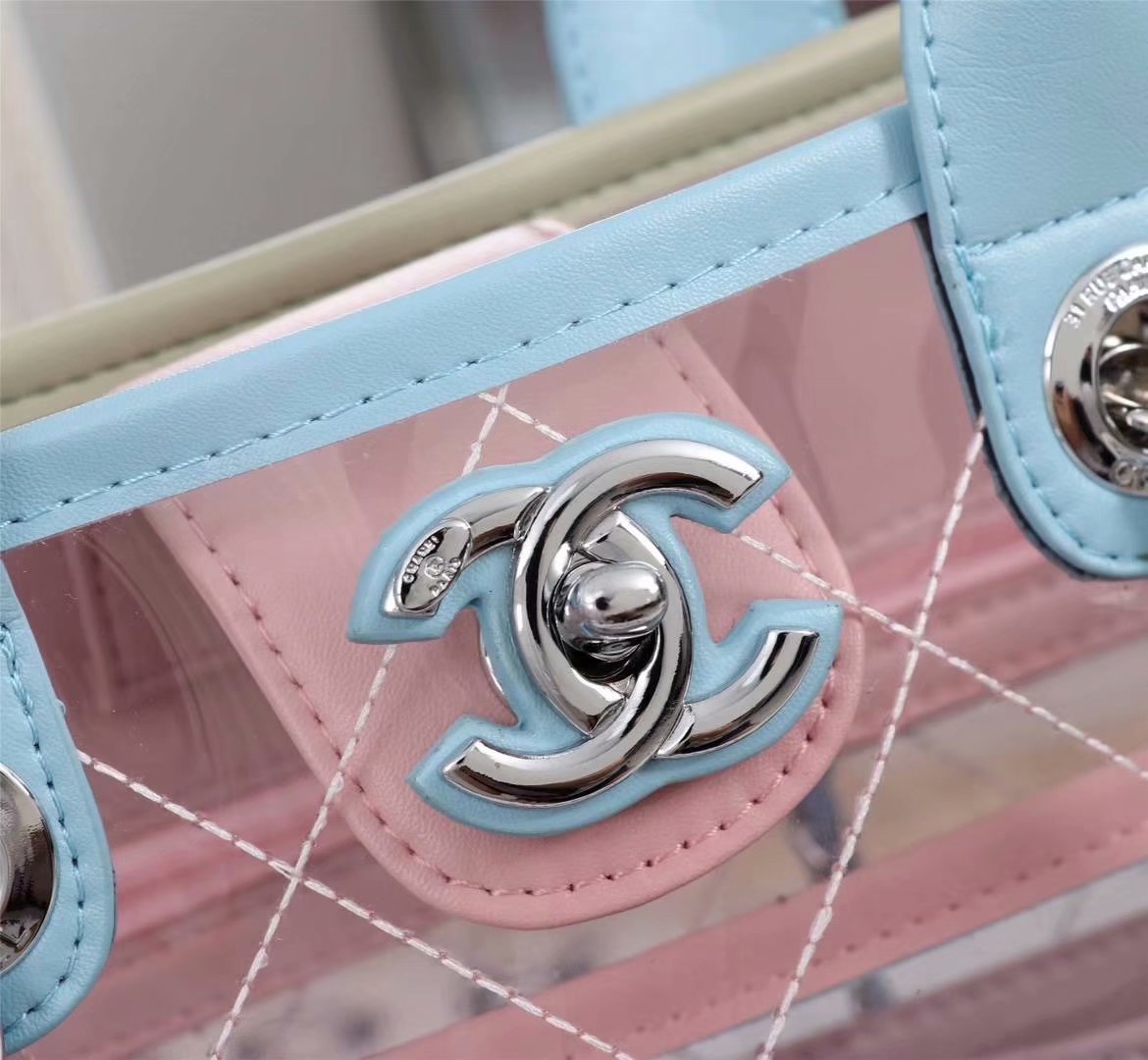 Chanel Strawberry Blueberry Ice Cream Purse Transparent Sheepskin ...