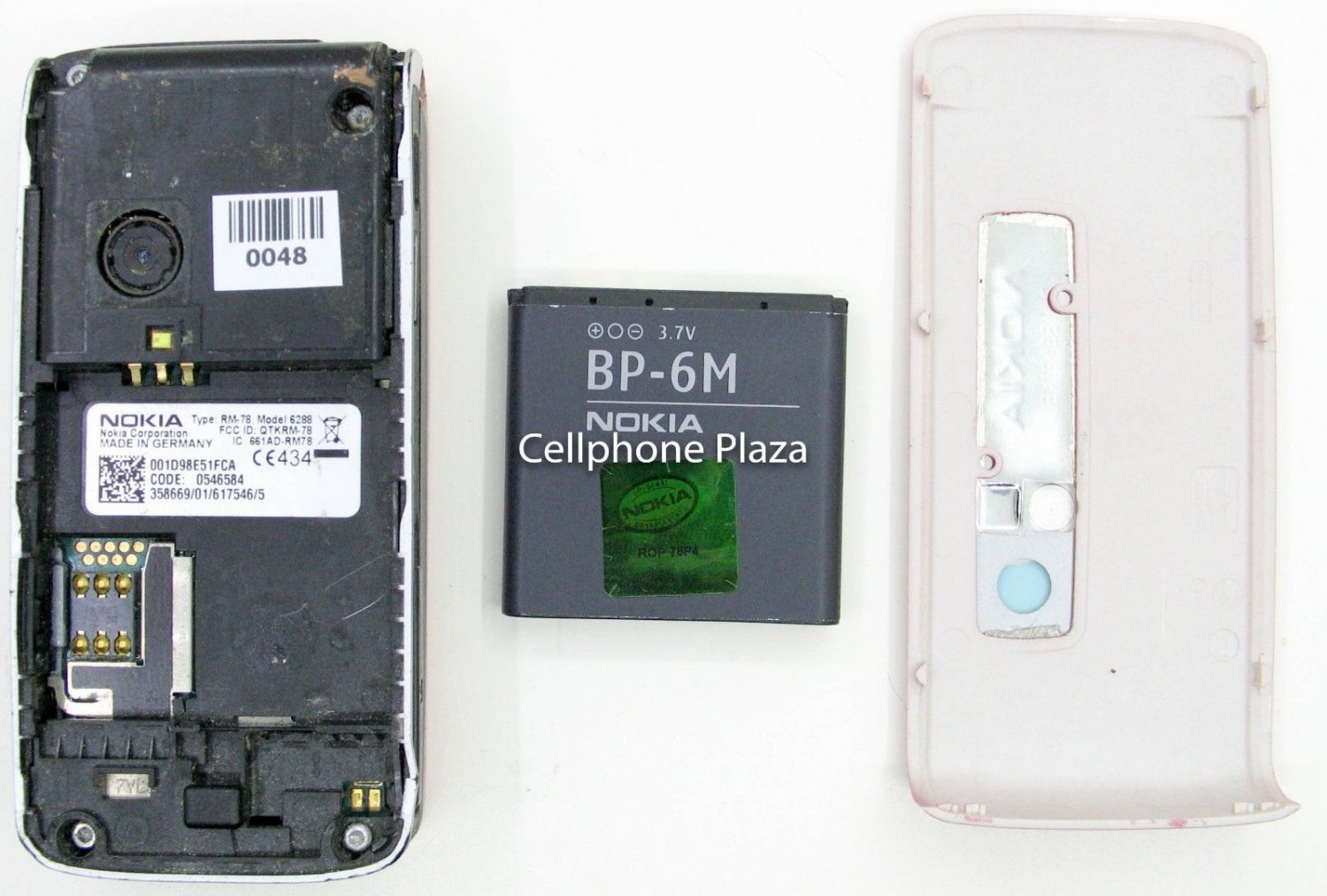 Nokia 6288 RM-78 - Red Untested For Parts Cellphone