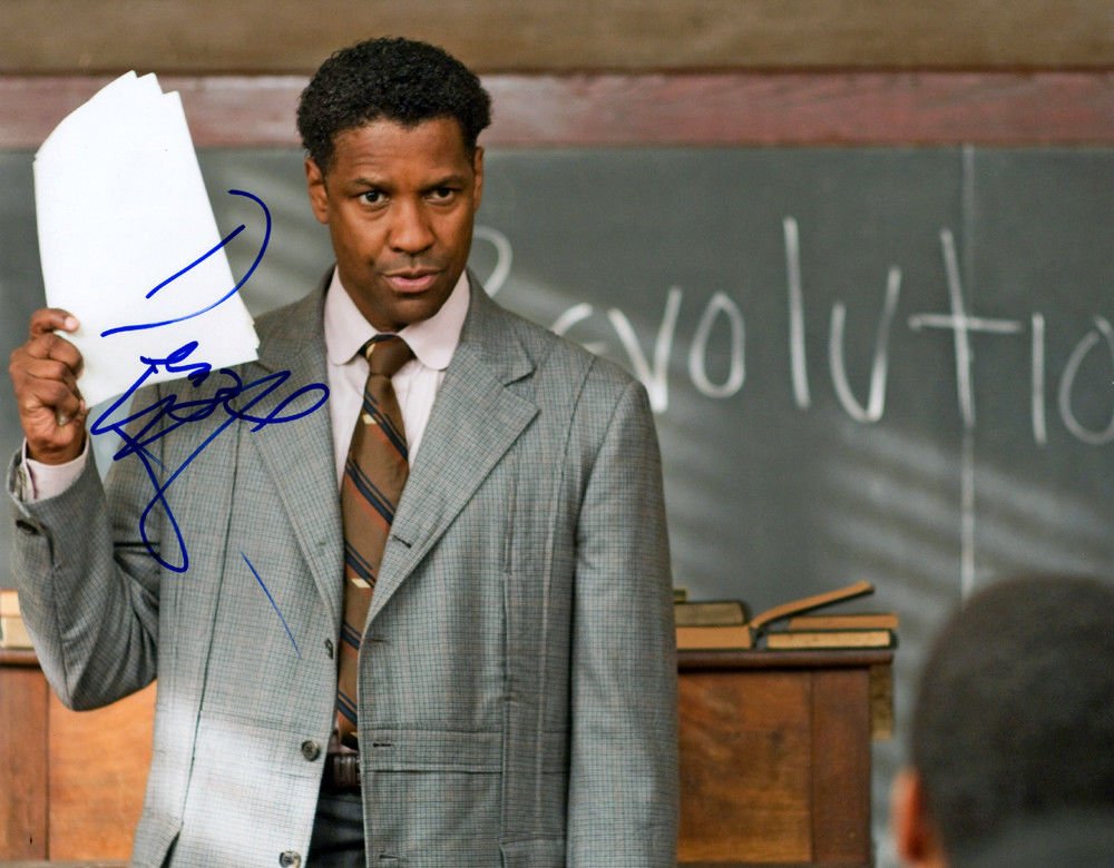 Denzel Washington Autographed Signed 11x14 Photo UACC RD AFTAL
