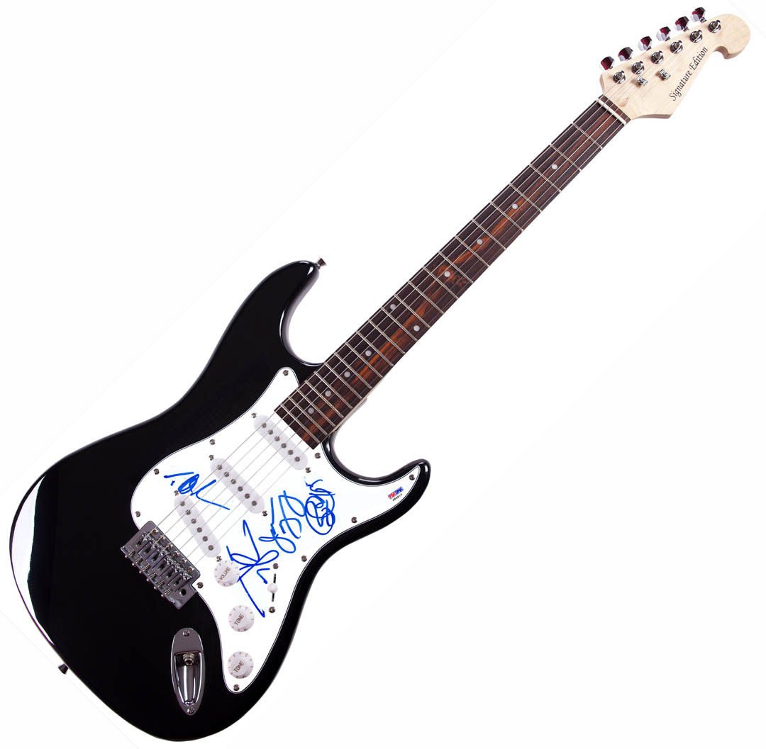 Styx X4 Autographed Signed Electric Guitar AFTAL UACC RD COA PSA