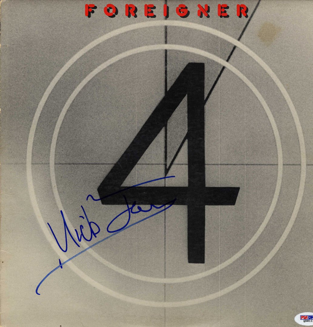 Mick Jones Foreigner Autographed Signed 4 Album Cover RACC TS AFTAL ...