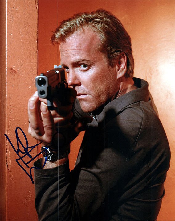 Kiefer Sutherland 24 Signed Autographed Photo RACC TS UACC RD AFTAL