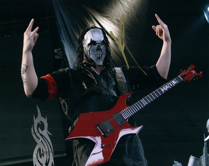 Slipknot Mick Thomson Autographed Signed Live Photo UACC RD RACC TS