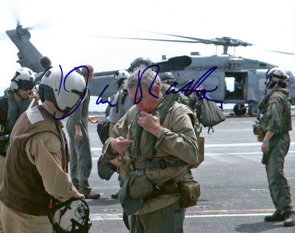 Dan Rather Autographed Signed Helicopter Photo UACC AFTAL