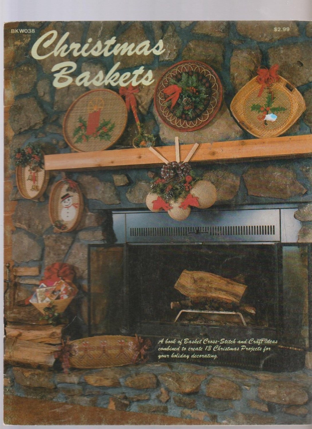 CHRISTMAS BASKETS ** cross stitch booklet