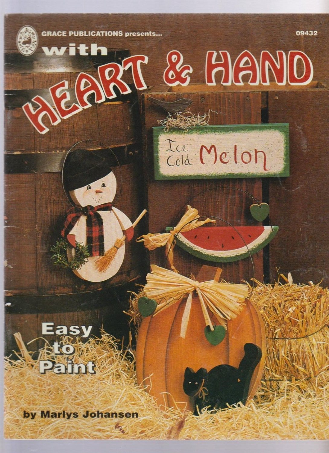 EASY TO PAINT ** WITH HEART AND HAND ** FOLK ART PAINTING