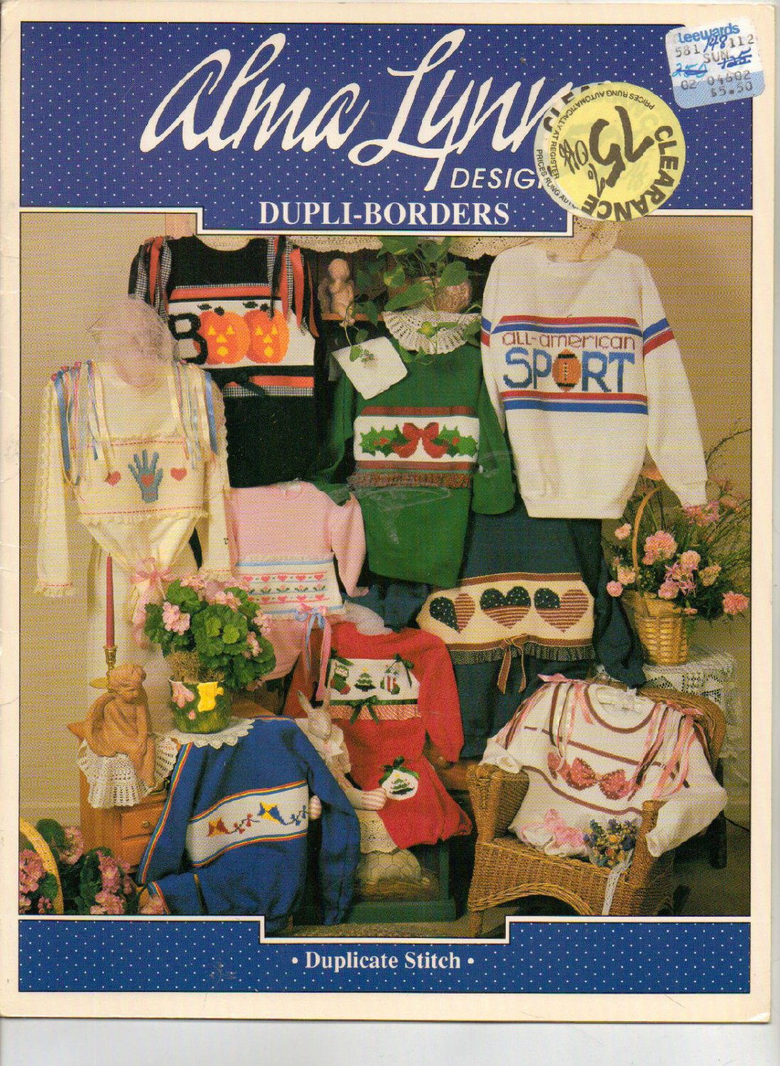 DUPLI BORDERS * DUPLICATE STITCH** cross stitch booklet