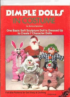 DIMPLE DOLLS IN COSTUME TO DRESS A SOFT SCULPTURE DOLL
