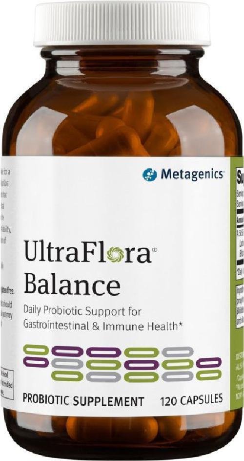 Metagenics UltraFlora Balance, Daily Probiotic Support 120 Count