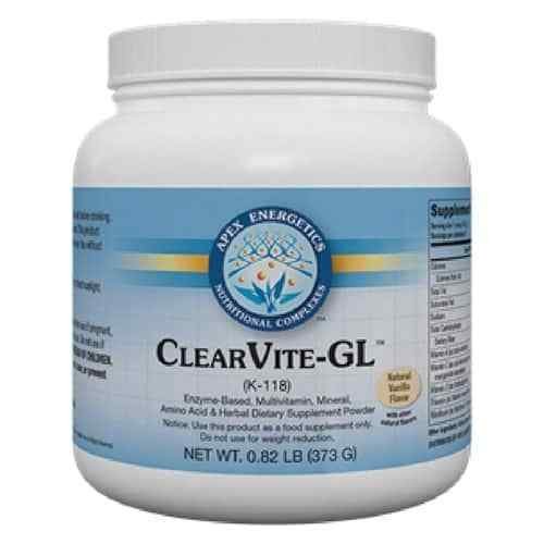 Apex Energetics ClearVite-GL (K-118) Natural Vanilla Flavor 373 Grams 0 ...