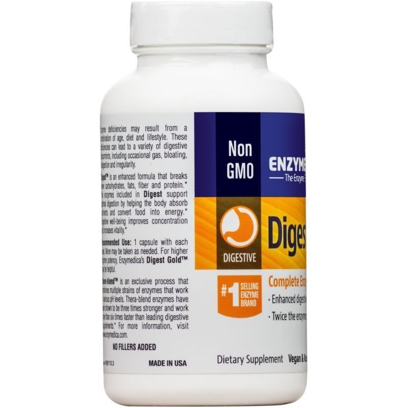 Enzymedica - Digest Complete Digestive Enzyme Formula 180 Capsules (FFP)