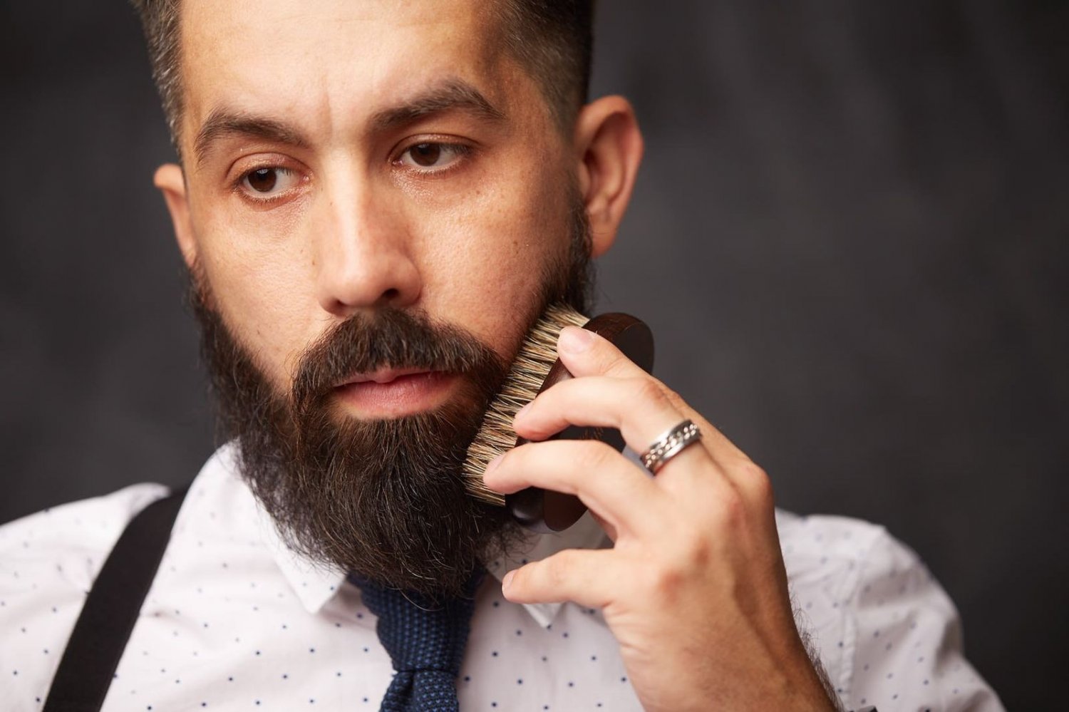 Beard Brush and Beard Comb Set - Beard Grooming Kit - Sandalwood Beard ...