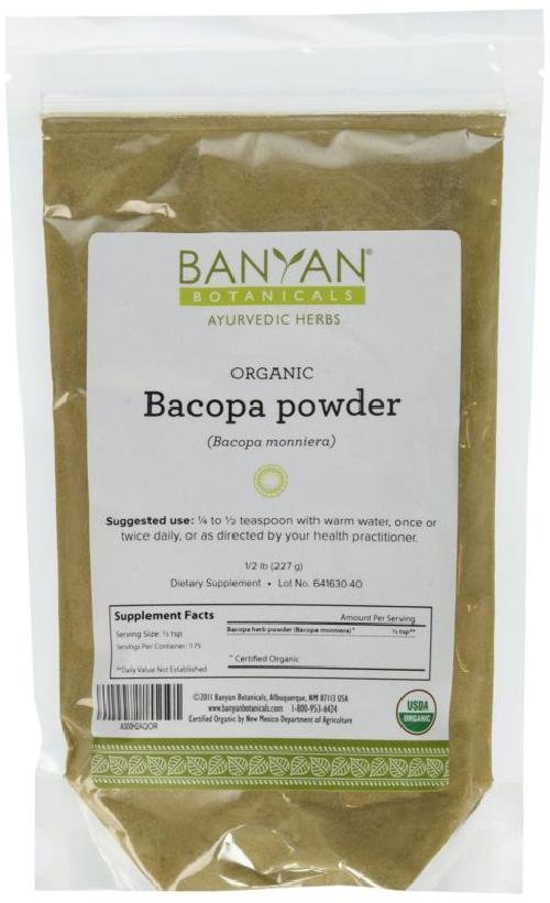Banyan Botanicals Bacopa Powder 1/2 Pound - Usda Organic - Bacopa ...