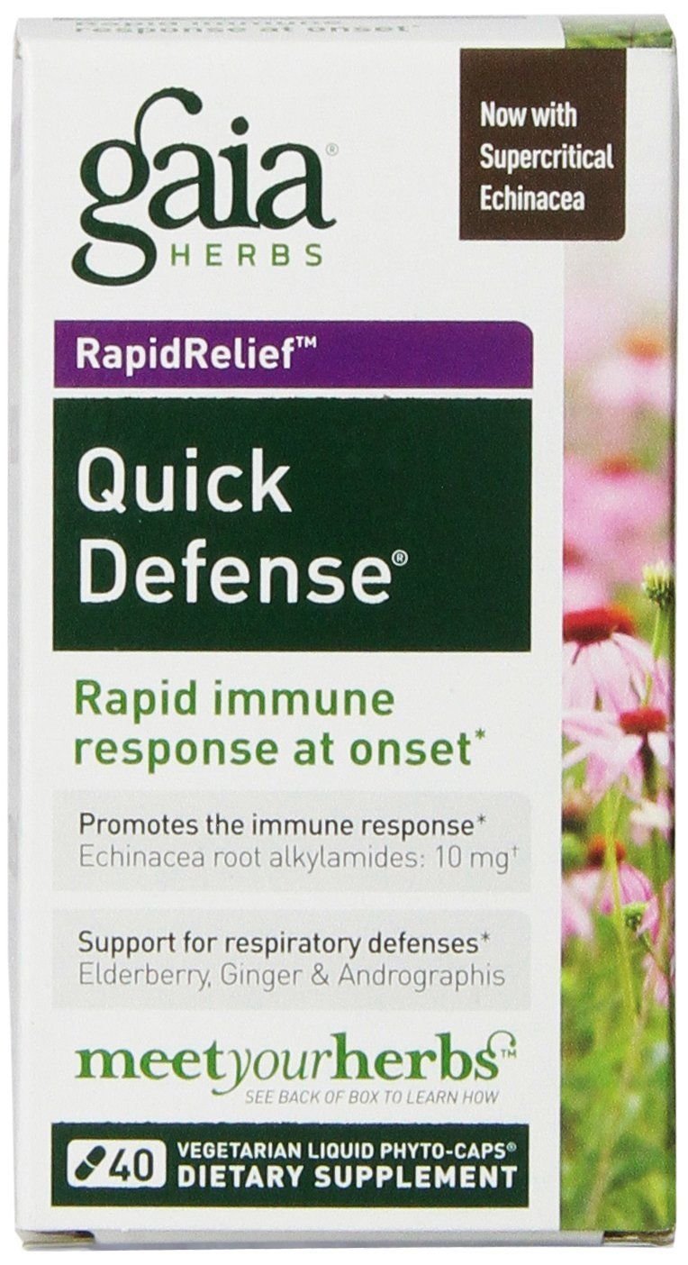 Gaia Herbs Quick Defense Liquid Phyto-Capsules 40 Count