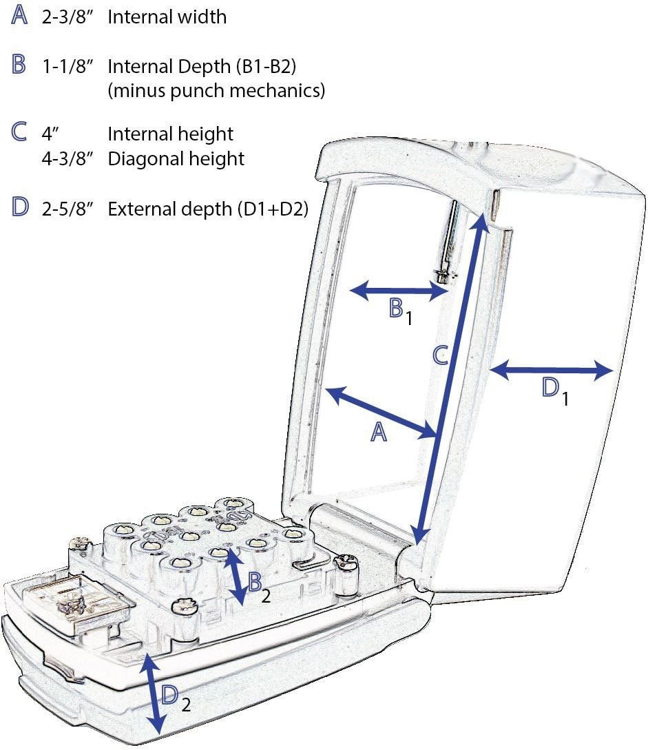 Keyguard Sl-590 Punch Button Key Storage Wall Mount Lock Box