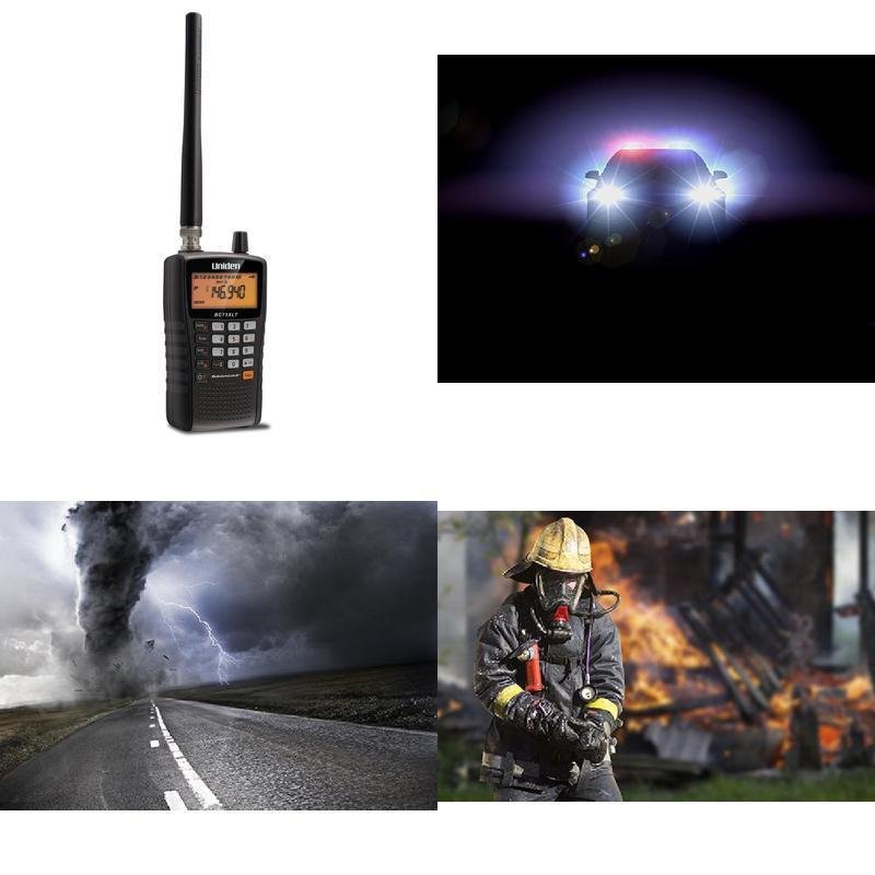 Handheld Portable Police Radio Scanner 300 Chanels Digital Conventional ...